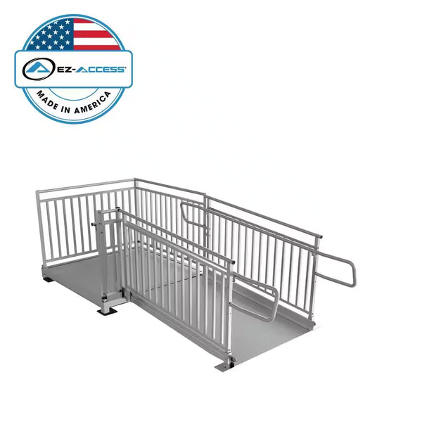 Modular Ramp Systems Pathway HD with Picketed Handrails